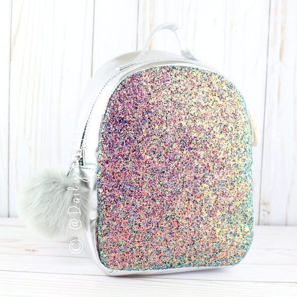 Primark | Bags | Primark Womens Mini Holographic Rainbow Glitter ...
